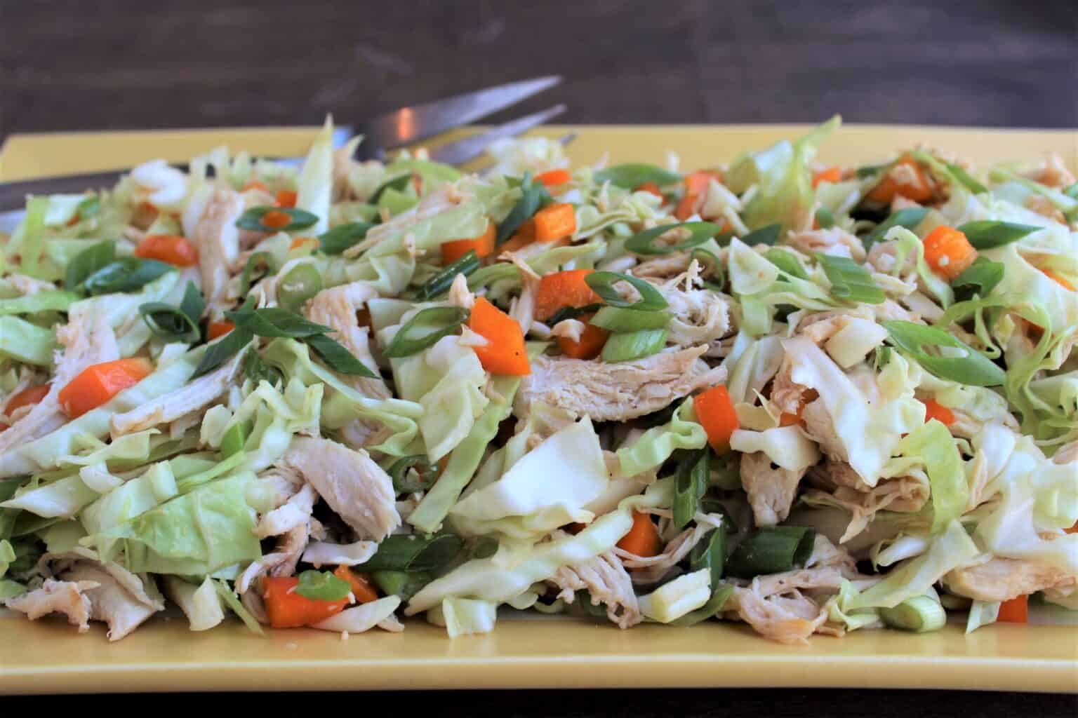 Asian Sesame Chicken Salad - Juggling with Julia