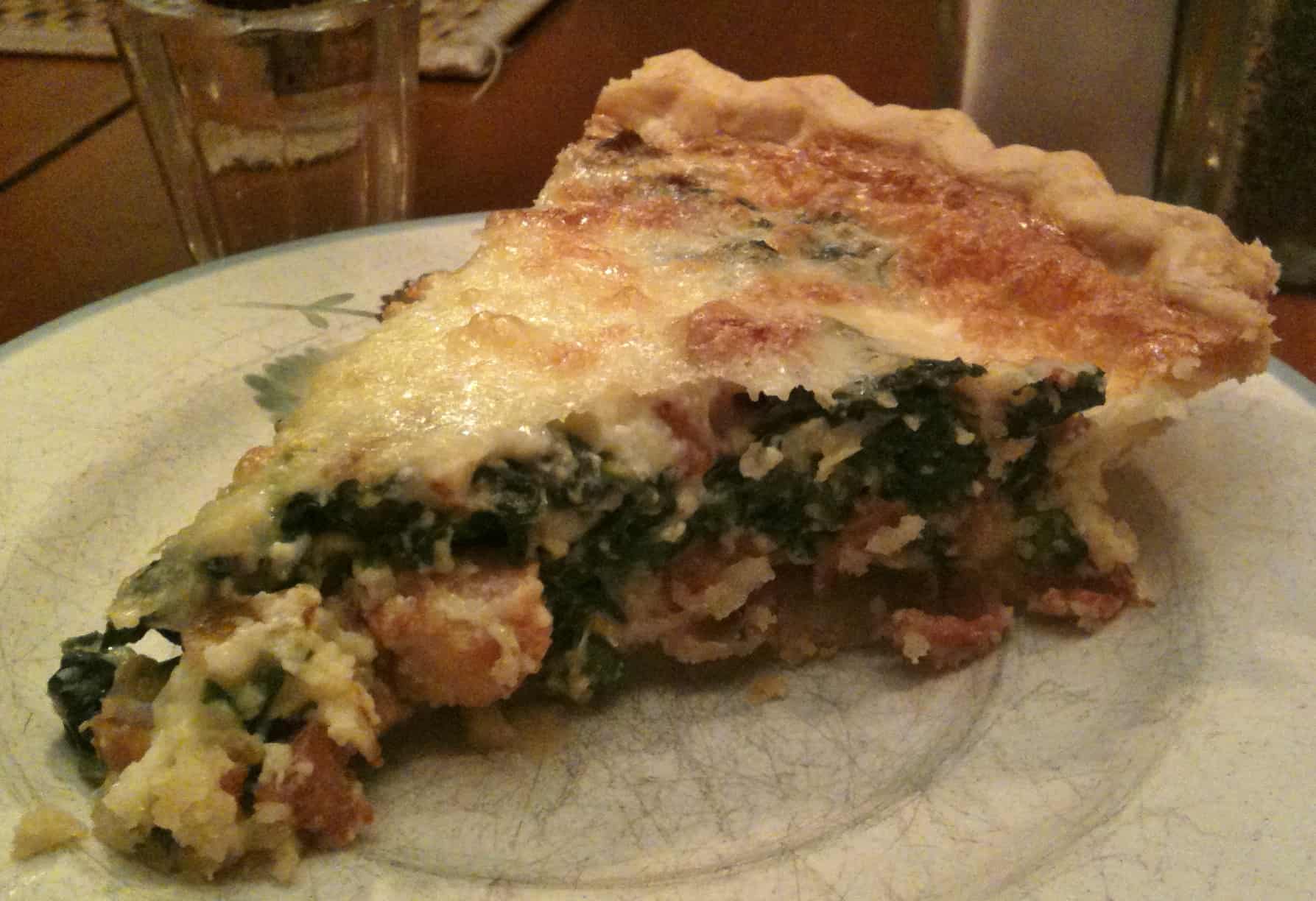 Lighten Up! Ham and Spinach Quiche - Juggling with Julia