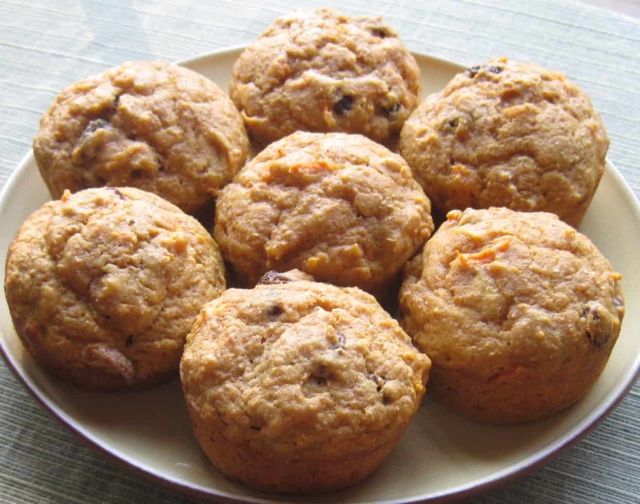 Mad Muffin Mania! Pumpkin Carrot Raisin Muffins - Juggling with Julia